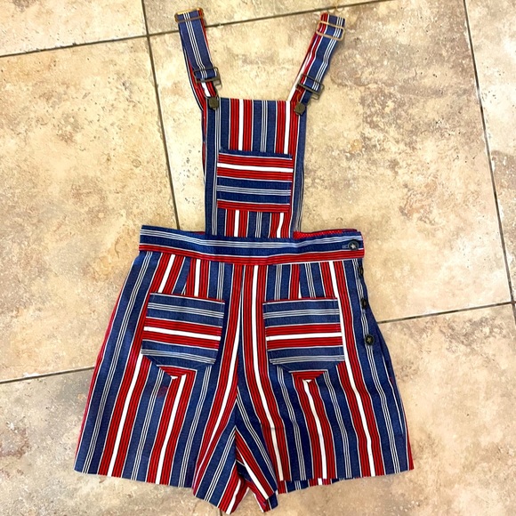 Other | Super Spunky Red White And Blue Overalls With Star Detailing ...